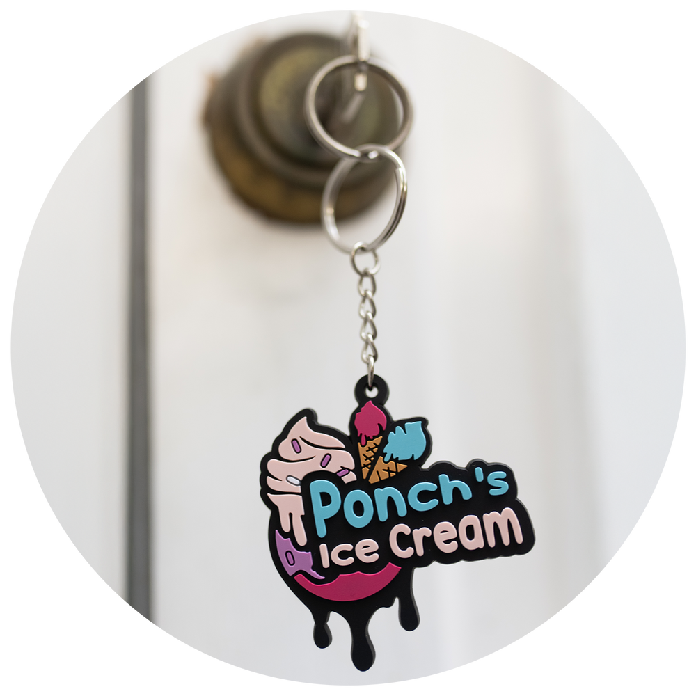 3D Custom Die-Cut Rubber Keychains - Your LOGO Promo By Cody McConnell