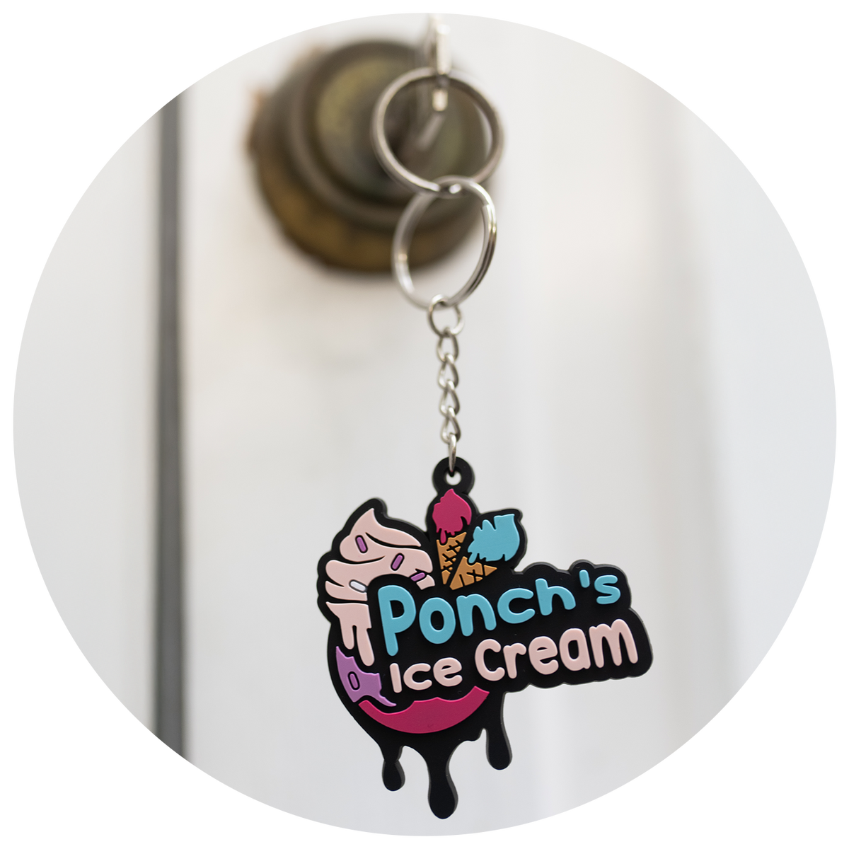 3D Custom Die-Cut Rubber Keychains - Your LOGO Promo By Cody McConnell