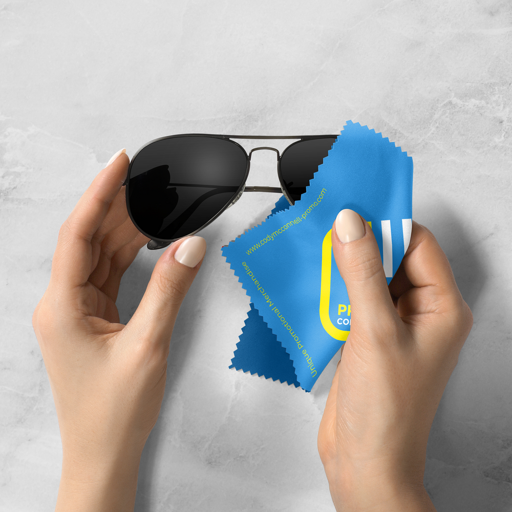 Custom Microfiber Cleaning Cloth w/ Your logo | Promo by Cody McConnell