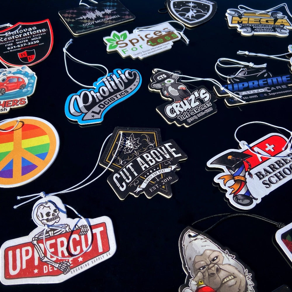 Die Cut Custom Air Freshener YOUR LOGO Promo By Cody McConnell Promo by Cody McConnell